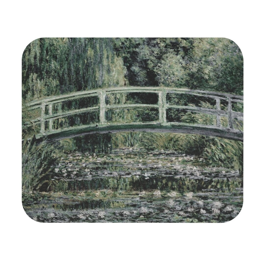 Water Lilies and Japanese Bridge by Claude Monet 1899 Muted Sage Lake ...