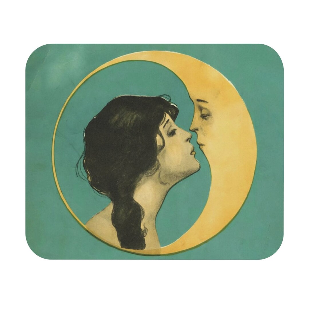 Dear Old Dixie Moon by Sam Fox Pub 1920 Woman Kissing Crescent Lune ...