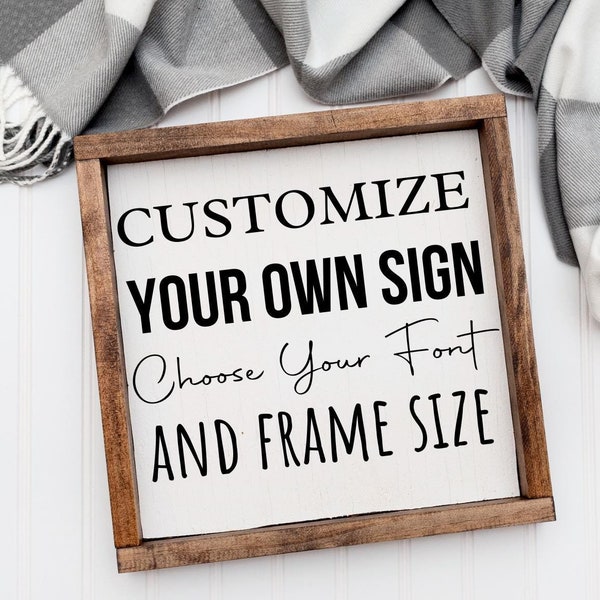 Custom Sign - Etsy