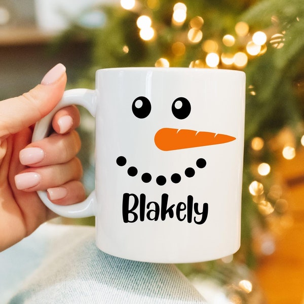Custom Snowman Mug - Etsy