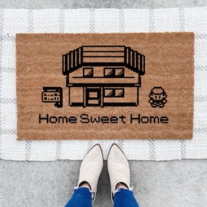 Home Sweet Home, Video Game Doormat, Funny Doormat, Gamer Doormat ...