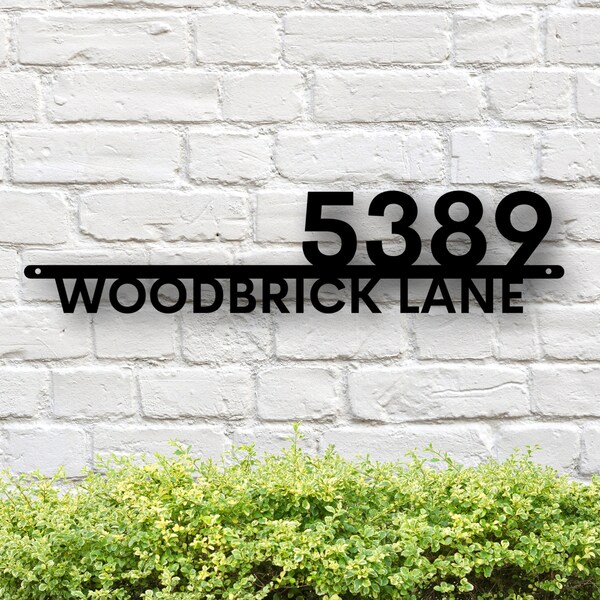 Metal House Numbers - Etsy