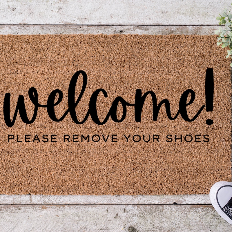 Shoes off Doormat - Etsy