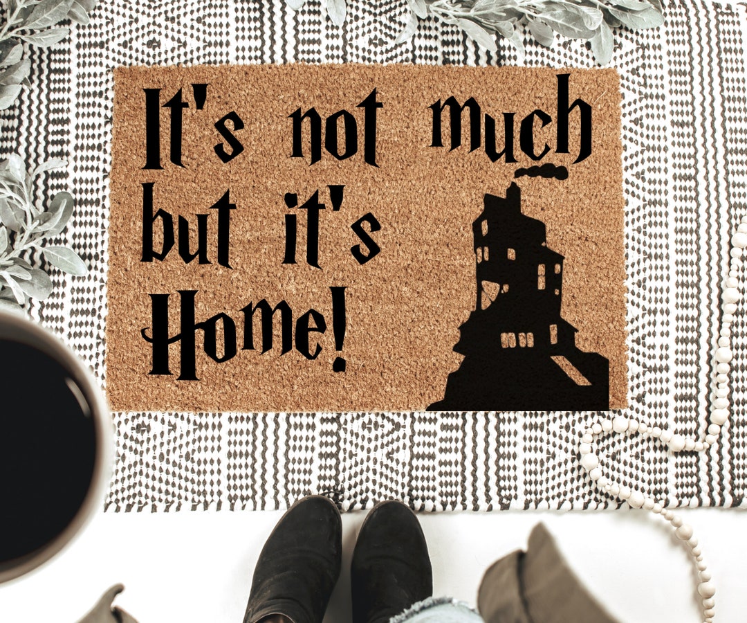 Its Not Much but Its Home HP Geek Chic Doormat Nerdy Housewarming Gift ...