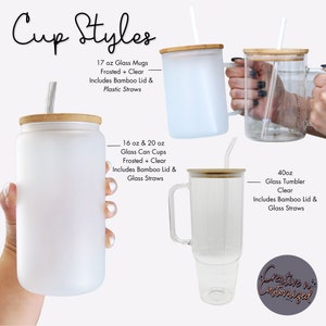 Cute Mini Cactus Iced Coffee Glass Cup With Lid and Straw, Trendy ...
