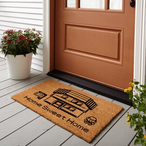 Home Sweet Home, Video Game Doormat, Funny Doormat, Gamer Doormat ...