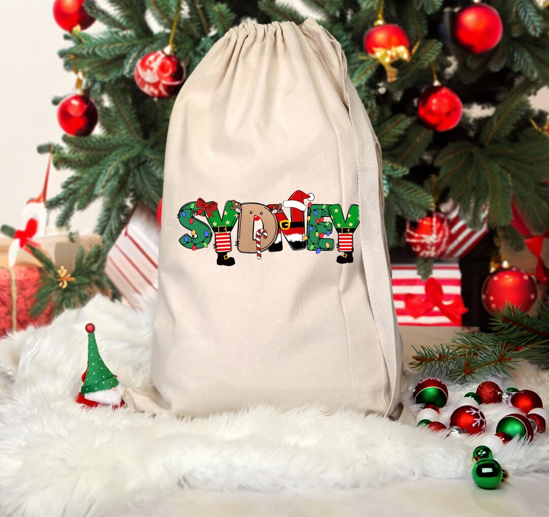 Personalized Kid's Santa Sack,presents Bag, Christmas Gift Sack ...