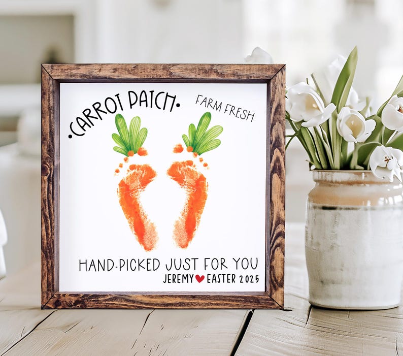 Kid’s Easter DIY First Easter Sign, Kids DIY Sign, Easter Craft for ...