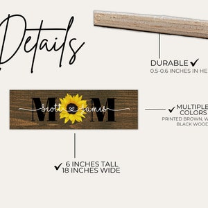 Mother's Day Gift for Mom MOM We Love You Sign With Kids - Etsy