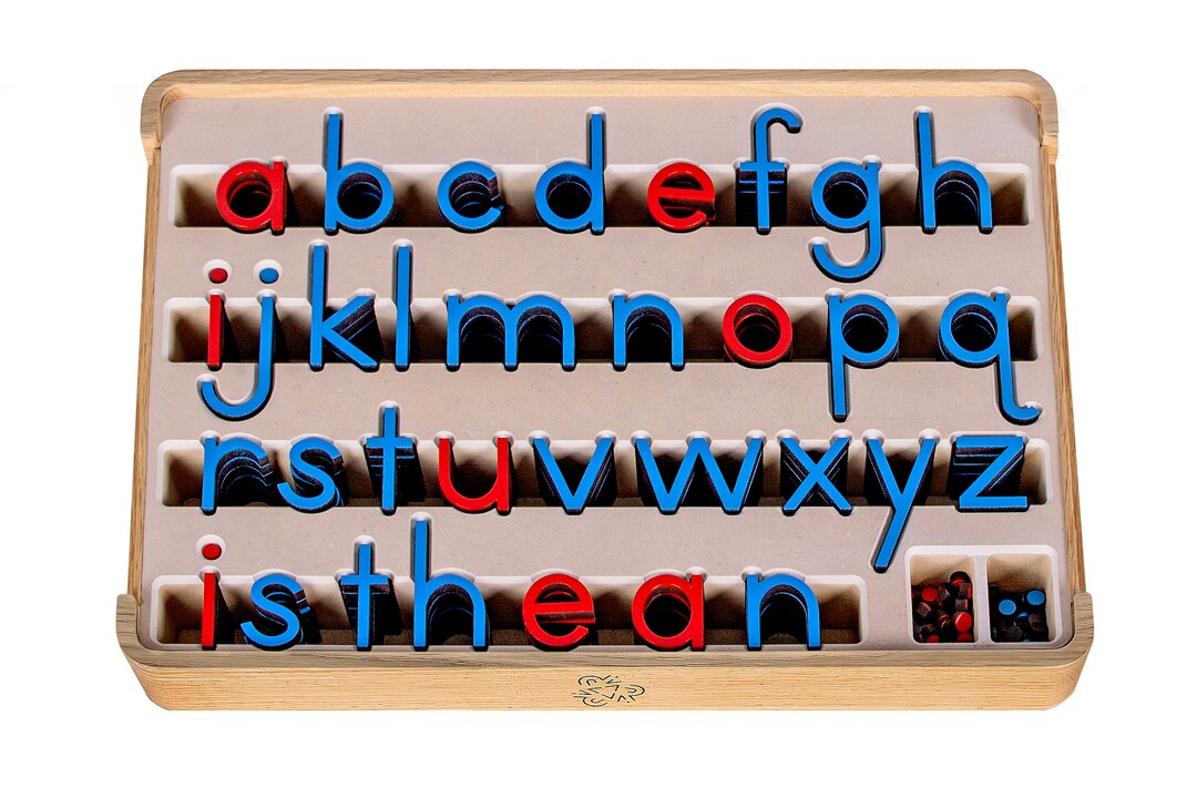 Movable Alphabet. English. Small Letters. Montessori Method of ...