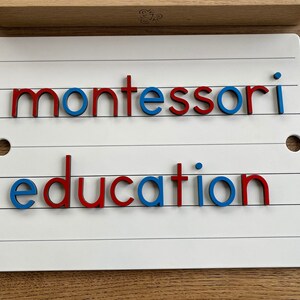 Movable Alphabet. English. Montessori Method of Education. | Etsy