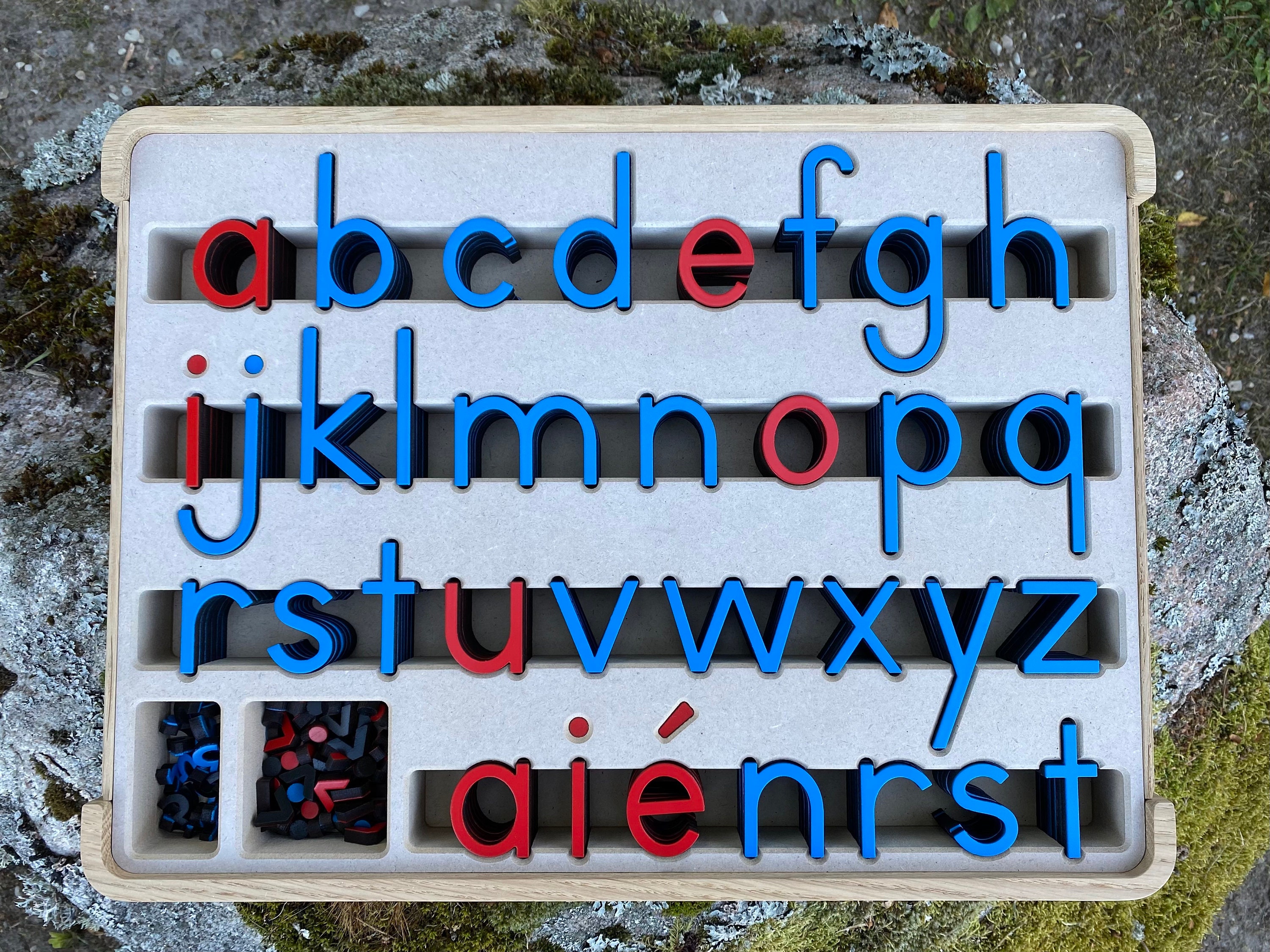 Movable Alphabet. French. Montessori Method of Education. Small Letters ...