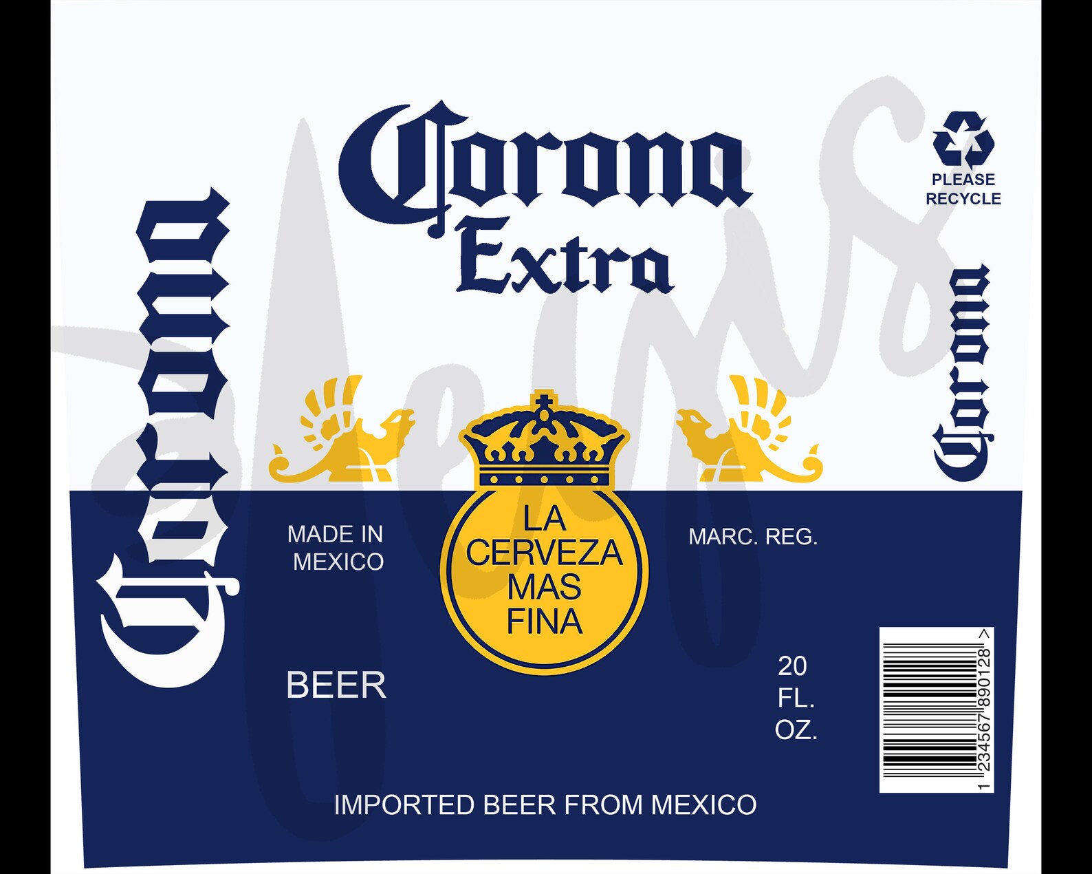 Corona/coronita Beer Tumbler Wrap Sublimation - Etsy