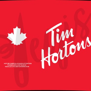 Tim Hortons Sublimation Tumbler Wrap - Etsy
