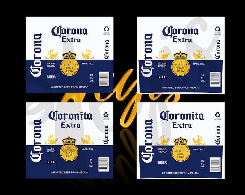 Corona/coronita Beer Tumbler Wrap Sublimation - Etsy