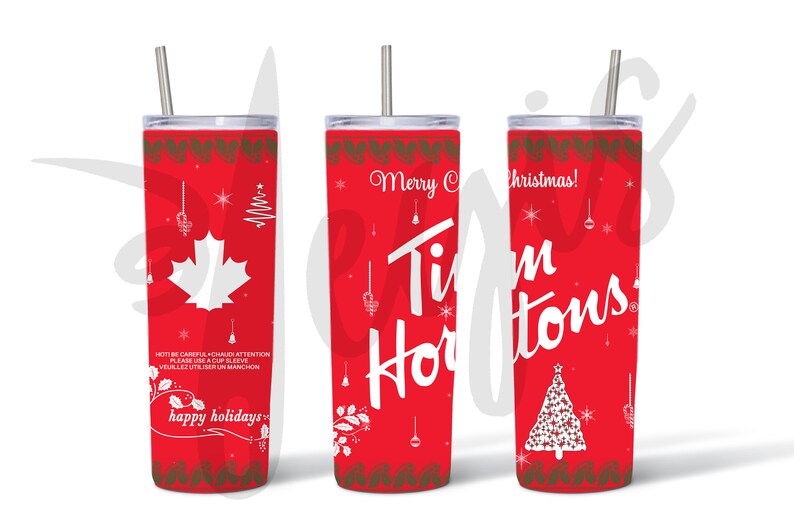Tim Hortons Sublimation Christmas Tumbler Wrap - Etsy