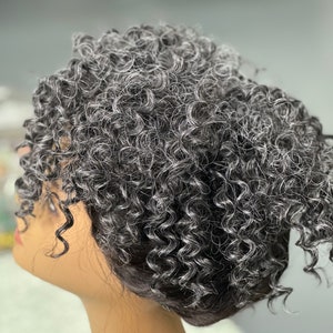 Gray 34 Soft Curl Topper - Etsy