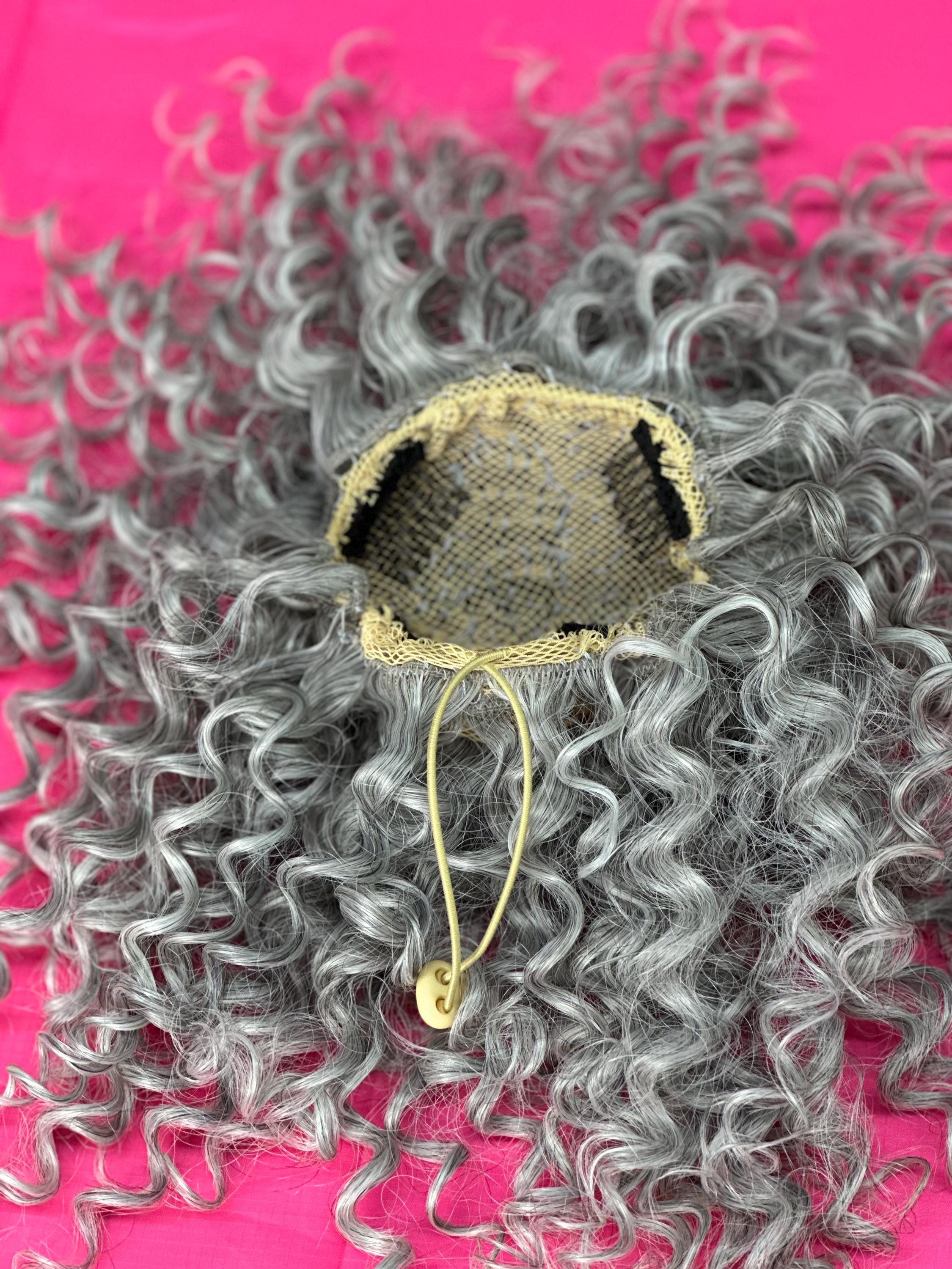 Icey Silver Wavy Flesh Tone Ponytail - Etsy