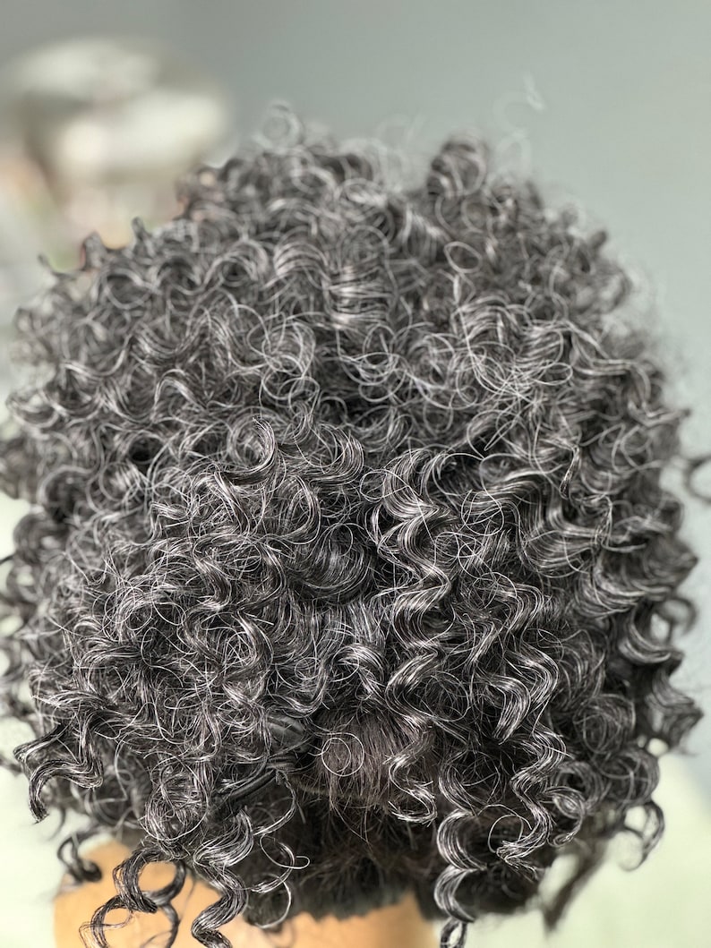 Gray 34 Soft Curl Topper - Etsy