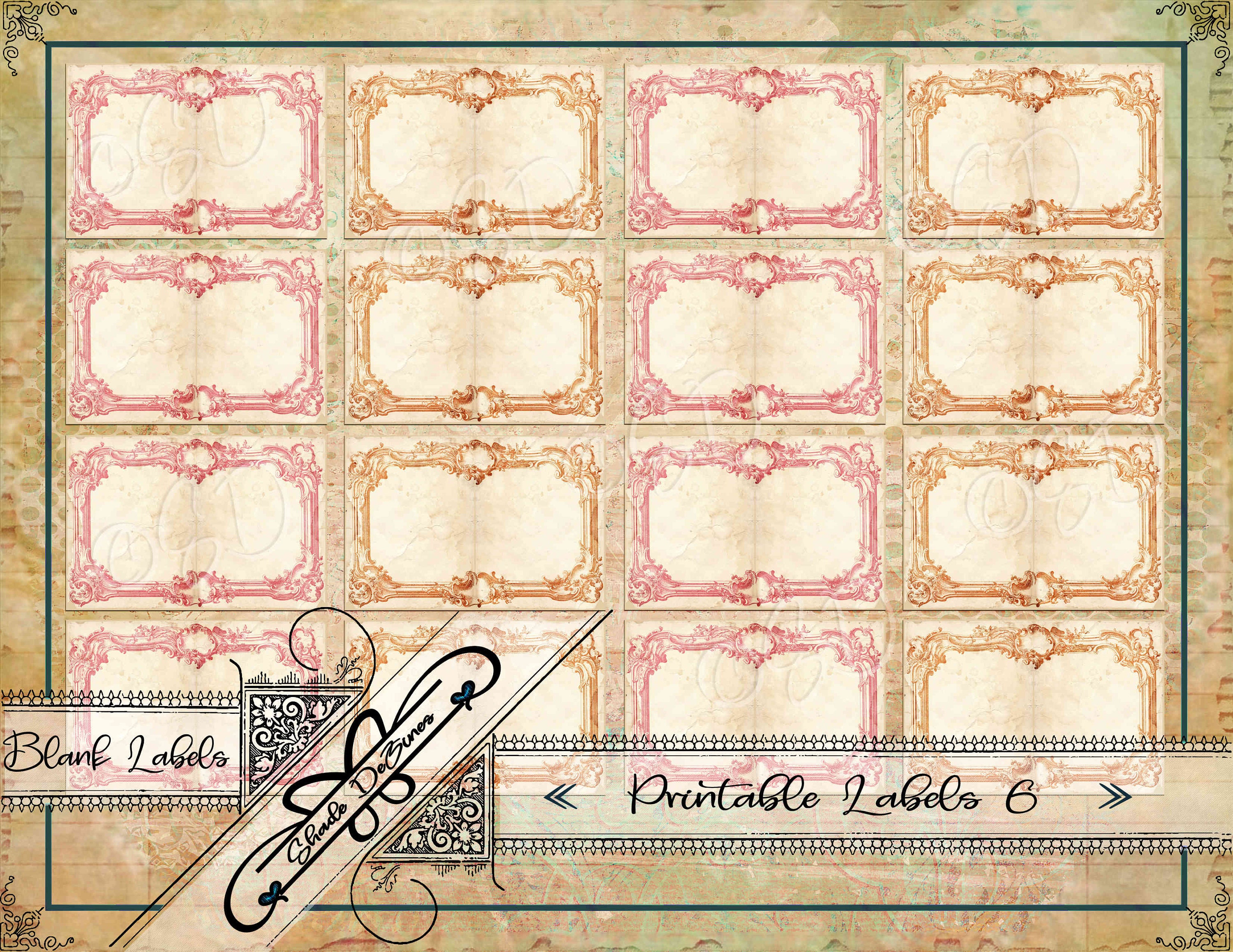 Printable Blank Label Sheet - Etsy