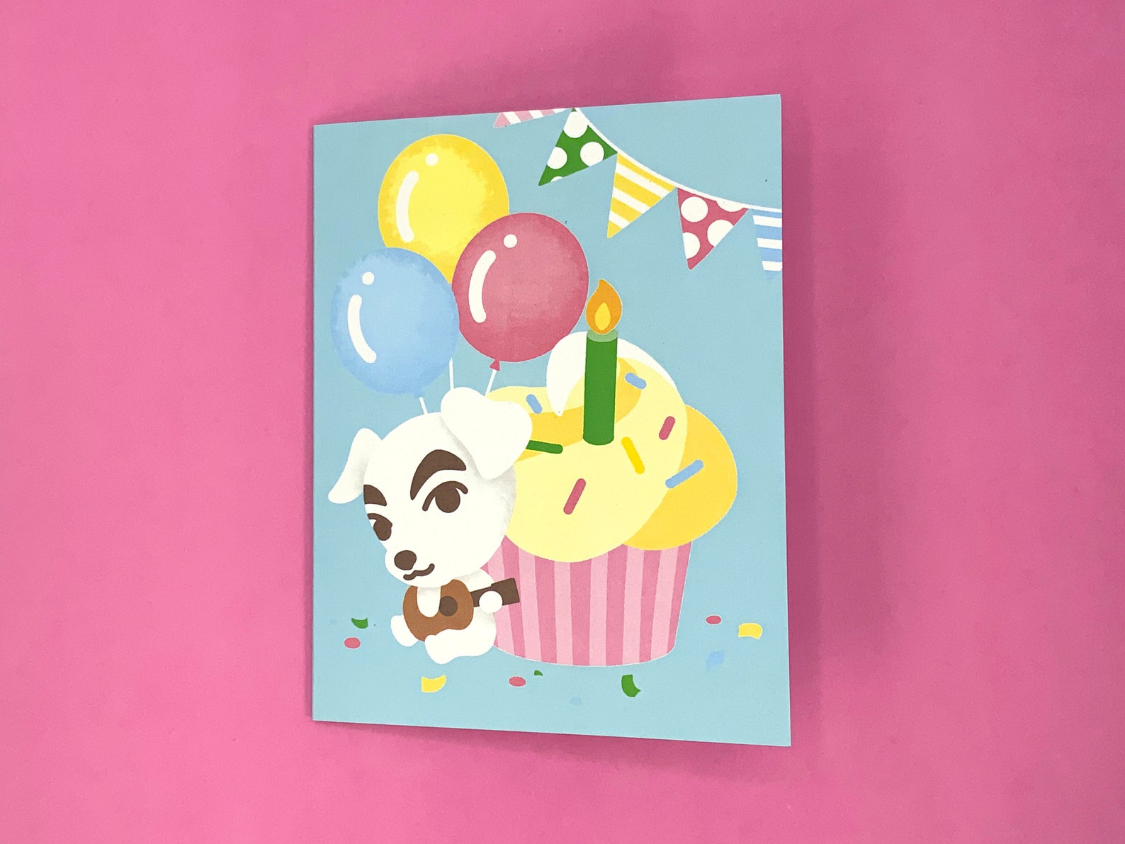 Animal Crossing Birthday Card - Isabelle or K.K. Slider - Etsy