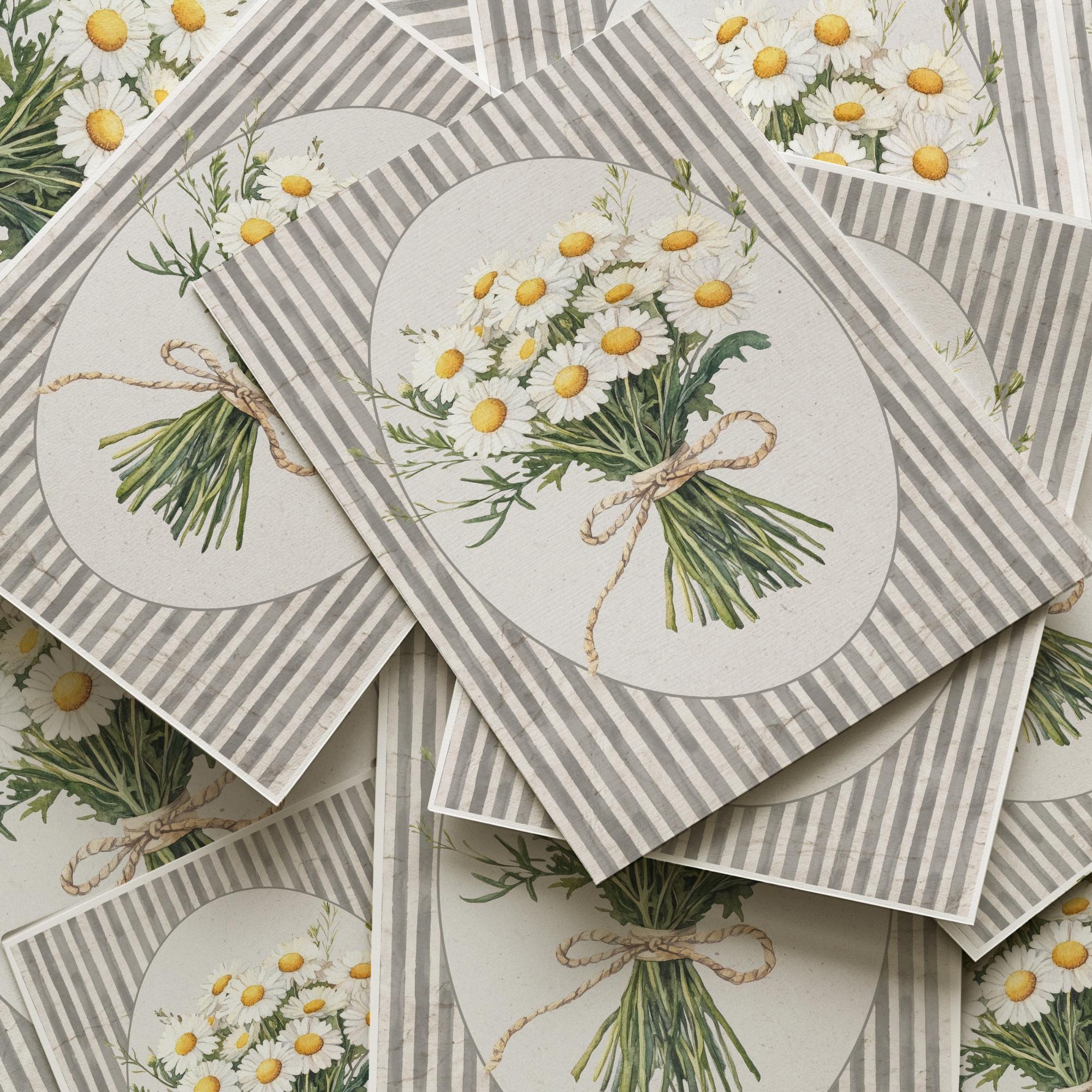 Vintage Floral Notecards Set: 5x7 Blank Cards (digital Download) - Etsy