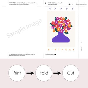 Printable Line Drawing Blank Cards, Digital Download Note Cards ...