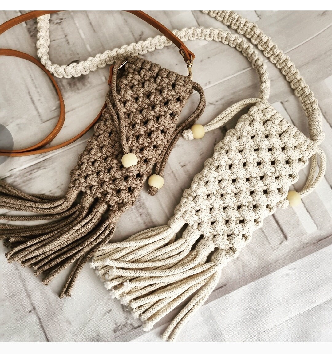 Macrame Phone Case Small Bad Cute Handmade Macrame Phone Sock Mobile ...