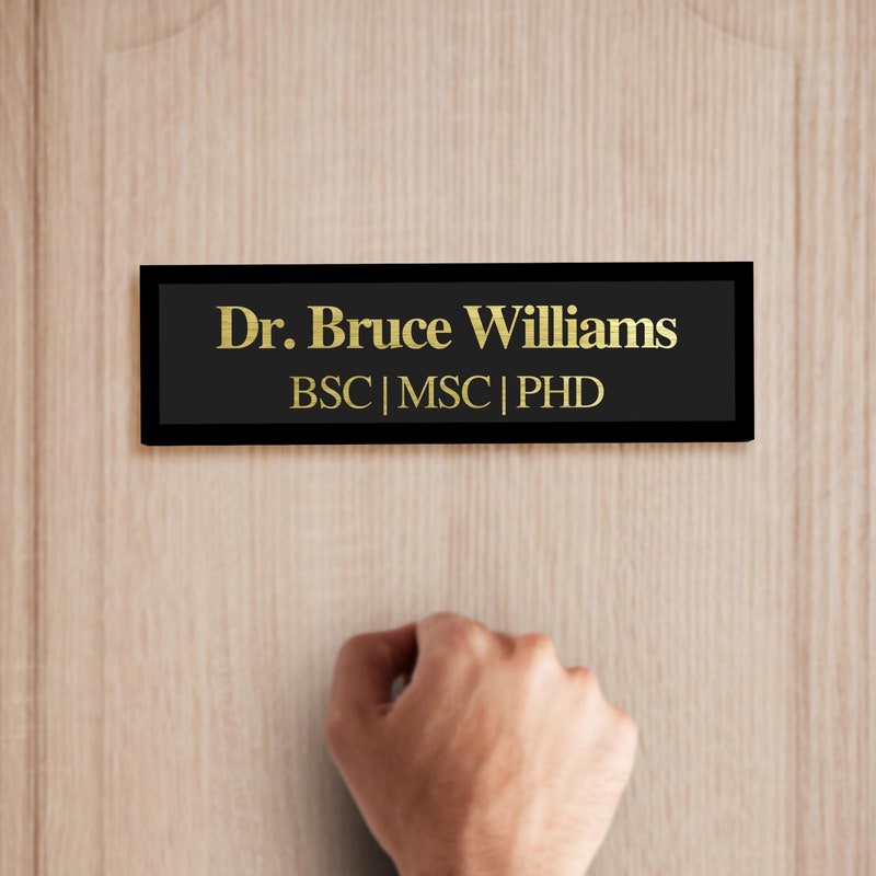 Professional Door Sign - Etsy