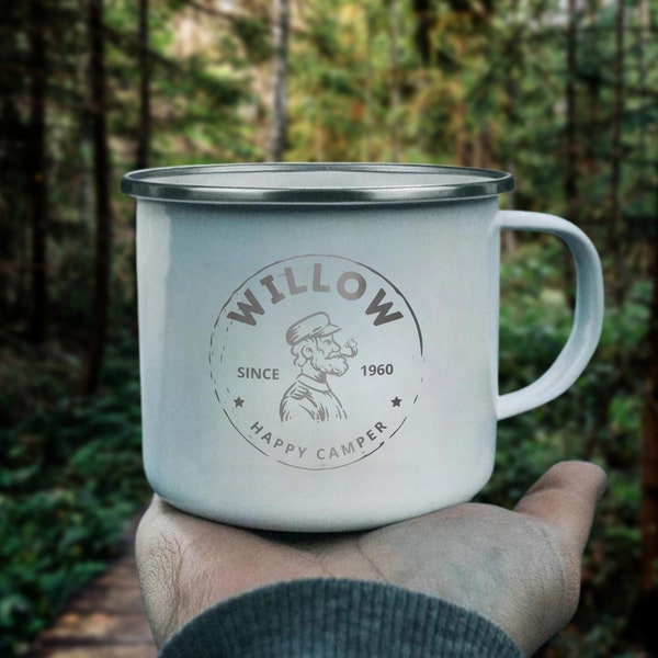 Custom Enamel Mug - Etsy Australia