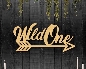 Wooden Wild One Sign - Etsy