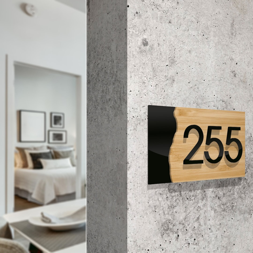 Personalised Wooden & Acrylic Door Sign, Room Name/ Number Plaque ...