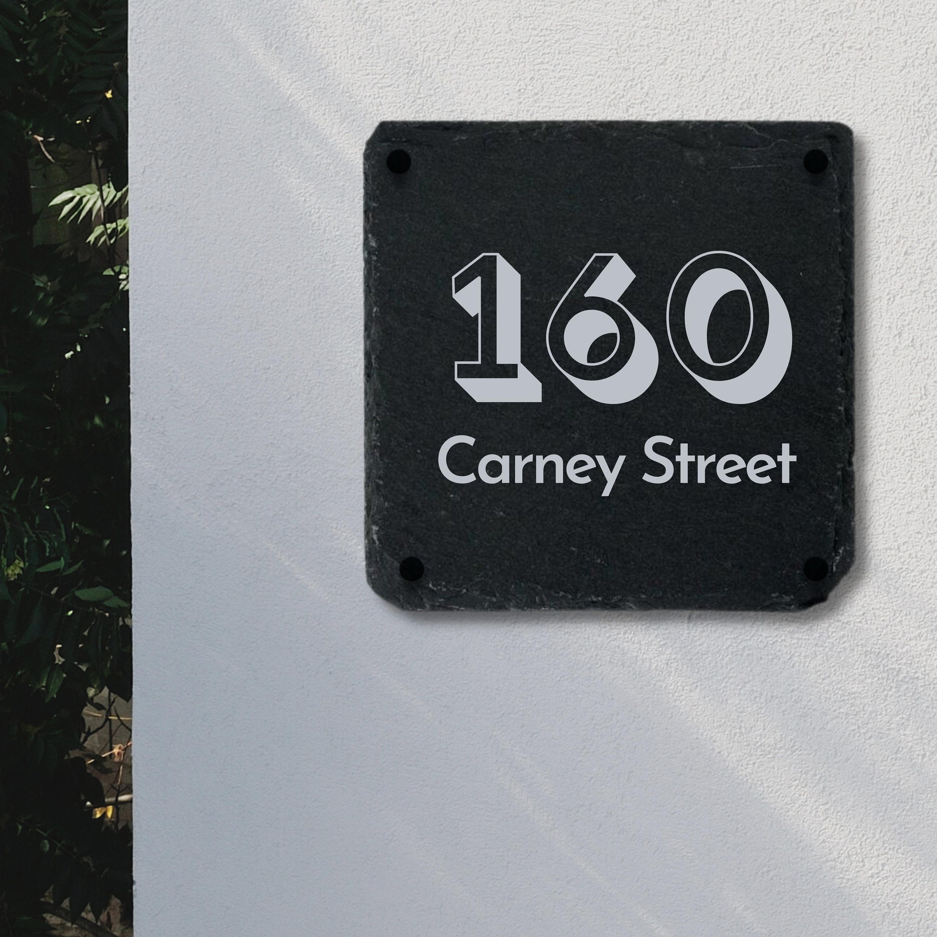 Personalised Slate Door Number Plaque/ House Name Sign/ - Etsy Australia