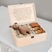 Personalised New Born Baby Wooden Keepsake Box, Custom UV Printed ...