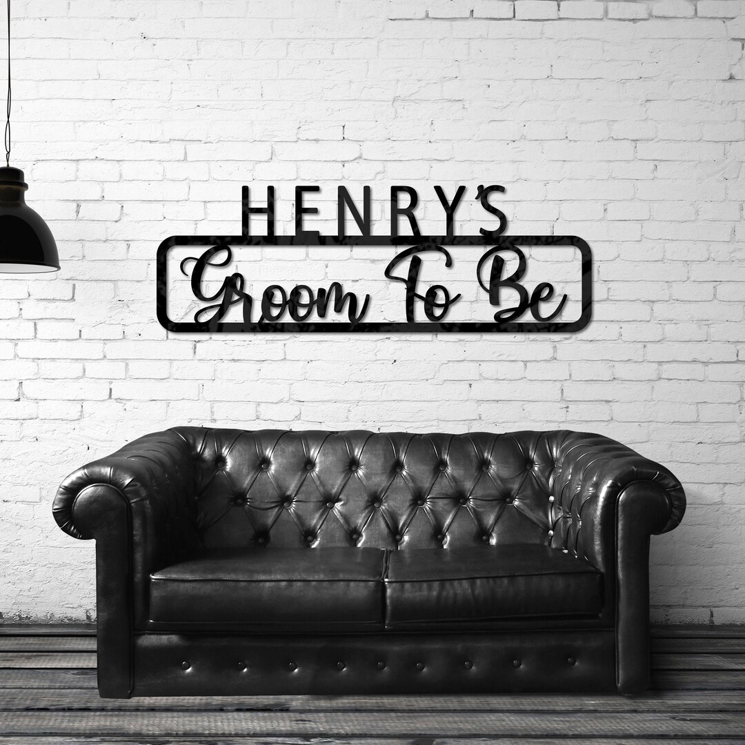 Custom Made Groom to Be Wedding Sign, Personalised Name Bachelor/ Stag ...