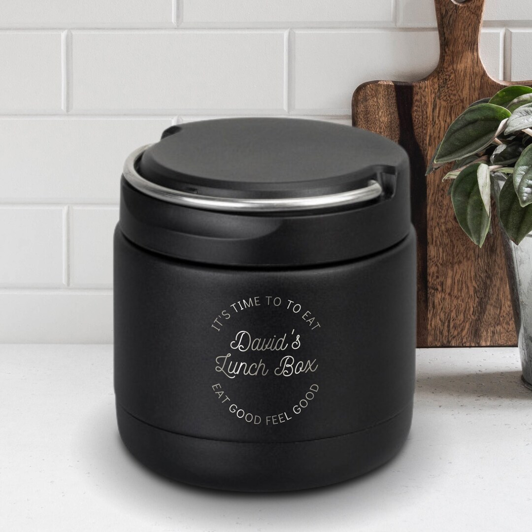 Personalised Stainless Steel Vacuum Food Jar, Lunch Box, Custom ...
