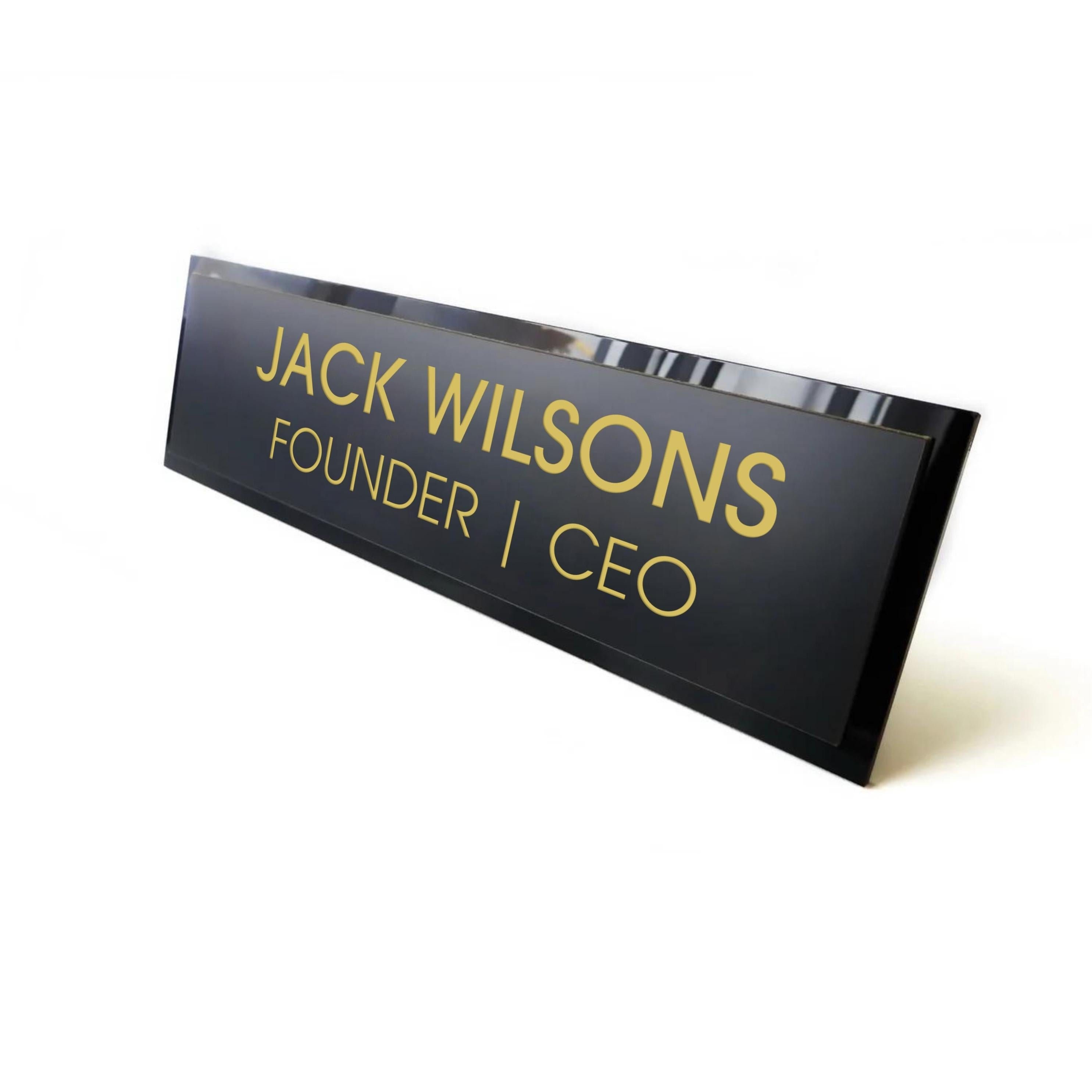 Custom Engraved Acrylic Desk Name Plate, Personalised Professional New ...