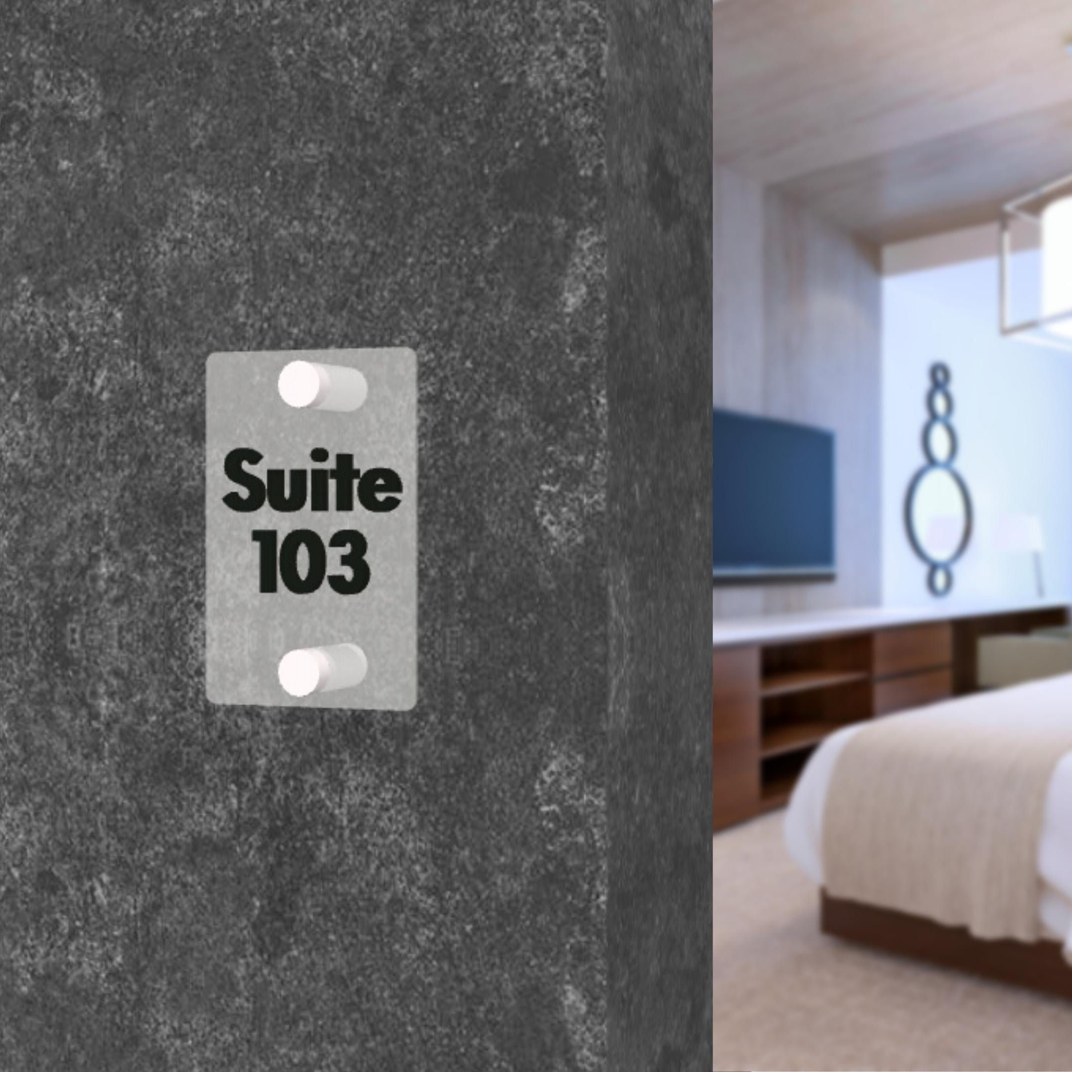 Personalised Floating Acrylic Door Sign Room Number Plaque - Etsy