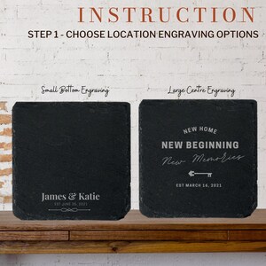 Personalised Square Slate Serving Cheese Board, Custom Engraved ...