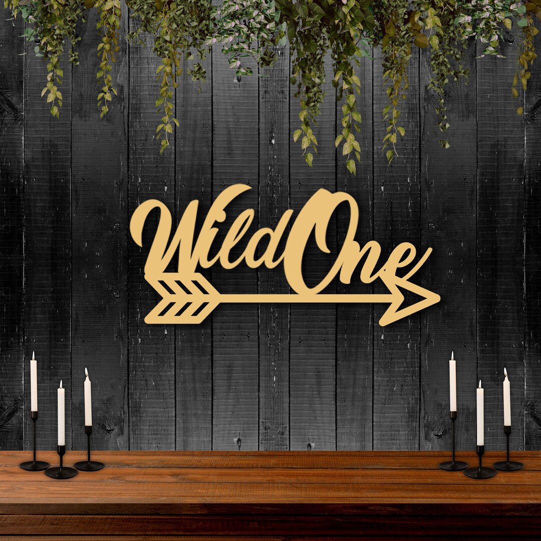 First Birthday Arrow Wild One Sign/ Christening/ Baptism Shower ...