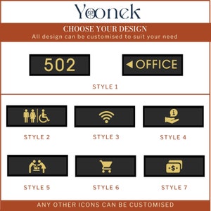 Personalised Acrylic Room Name Sign, Door Number, Company Wall Plate ...