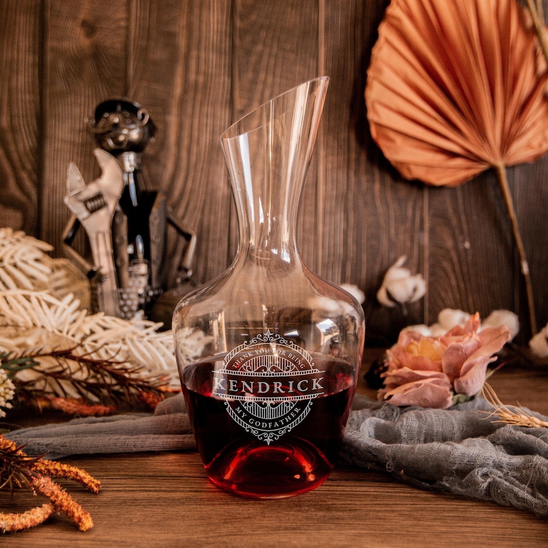 Engraved 1.5L Finesse Wine Netherlands Carafe, Personalised Custom ...