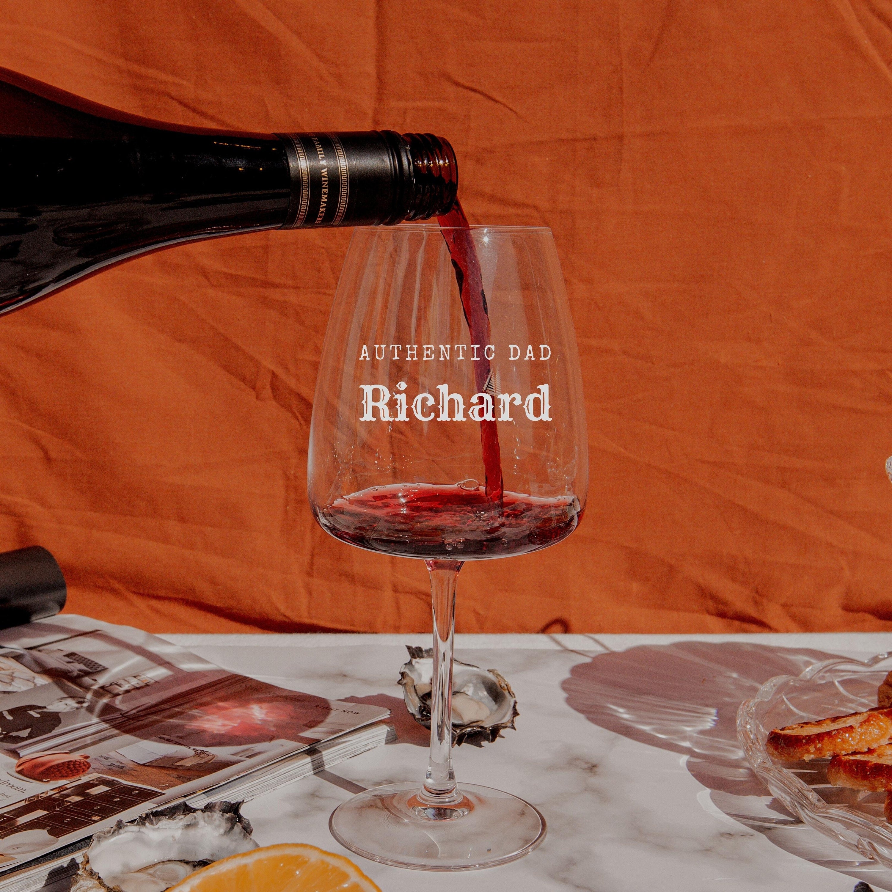 Personalised Red Wine 580ml Glass Laser Custom Engraved - Etsy