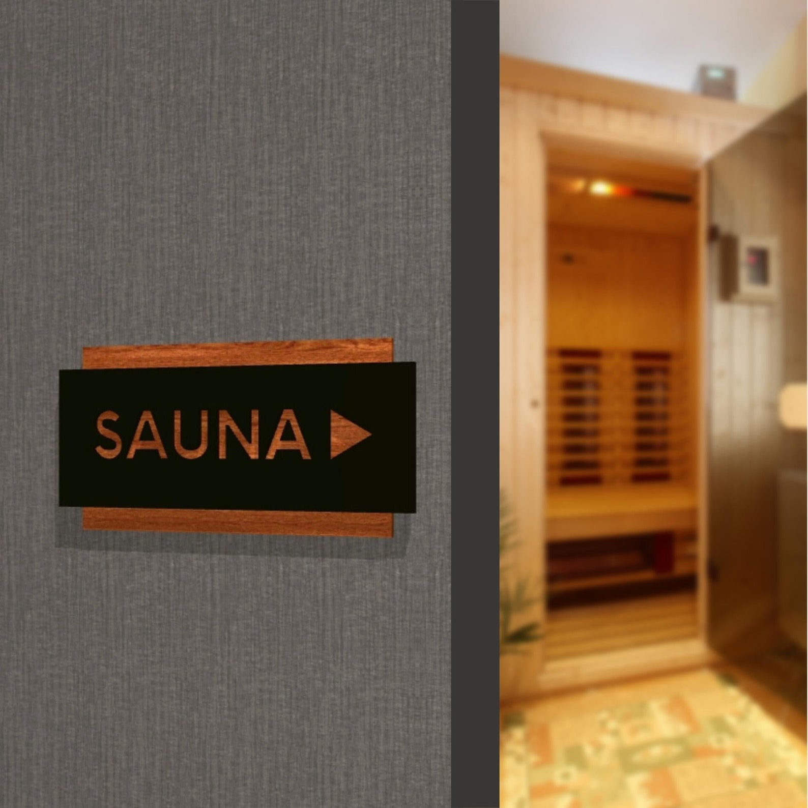 Personalised Wooden & Acrylic Door Sign, Room Name/ Number Plaque ...