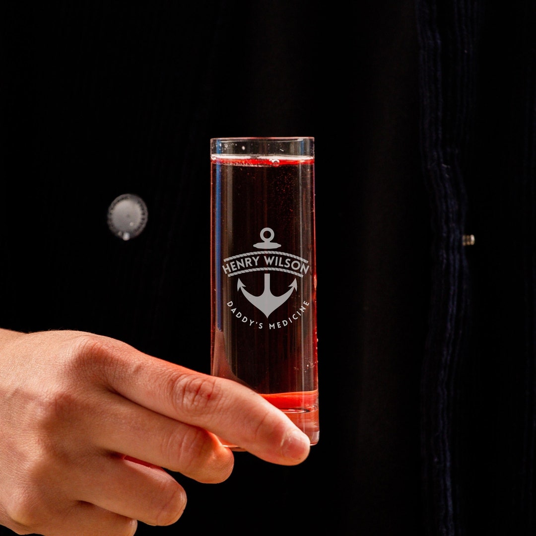 Engraved Luxury 50ml Crystal Vodka Shot Glass, Personalised Custom ...