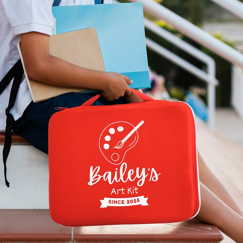 Personalised Portable Kids' Drawing Case - Etsy
