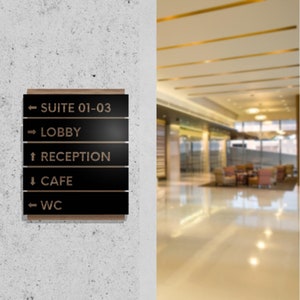 Personalised Wooden & Acrylic Wayfinding/ Location Signage/ Custom ...