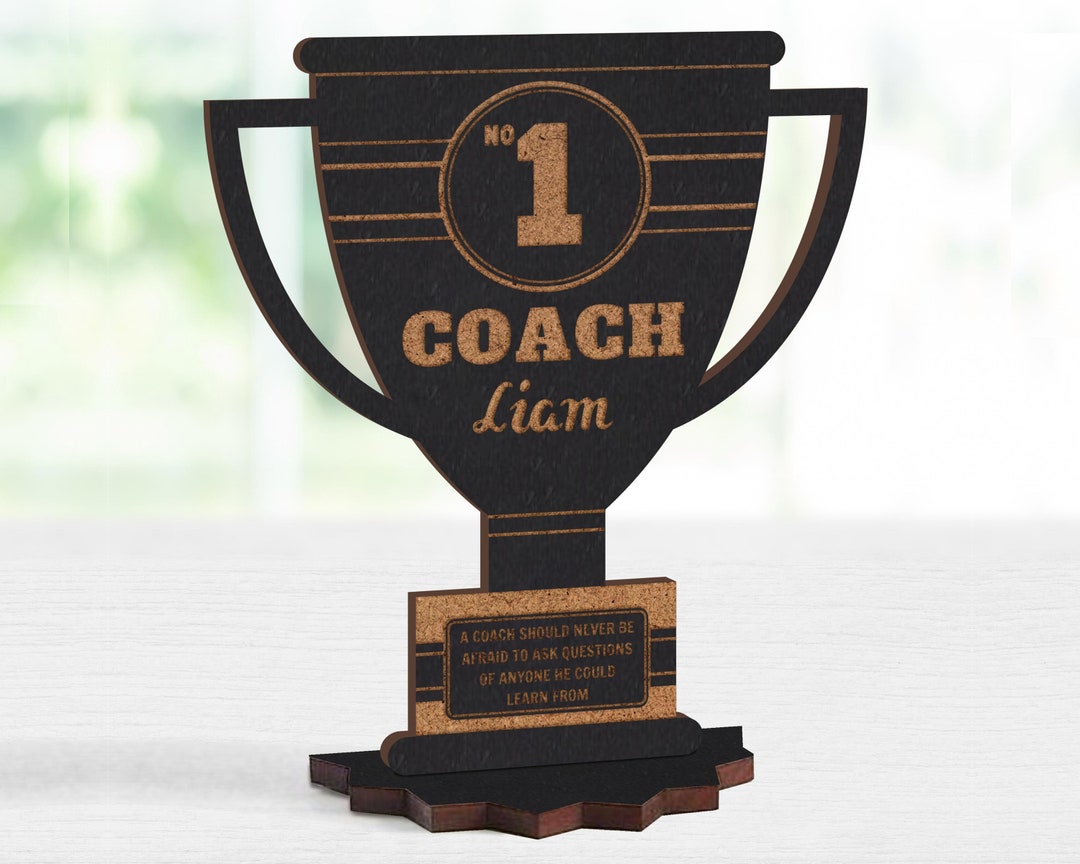 Personalised Number One Teacher Trophy Award, Wooden Keepsake Gifts #1 ...