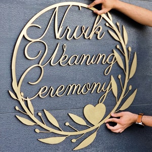 Personalised Wooden Weaning/ Rice Feeding Ceremony Wall Hanging Sign ...