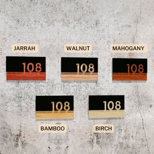 Personalised Wooden & Acrylic Door Sign, Room Name/ Number Plaque ...